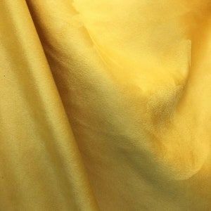 GOLDEN YELLOW Solid Faux Suede Upholstery Drapery Fabric (54 In.) Sold ...