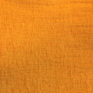 ORANGE Embroidered Chenille Velvet Upholstery Fabric (54 In.) Sold by ...