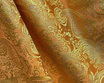 Orange Brocade | Etsy