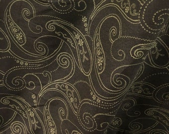 Brown Paisley Print | Etsy