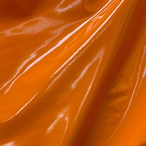 Stretch PVC Fabric: Orange - Etsy