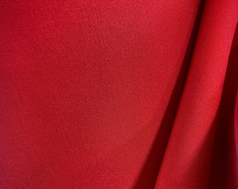 Evie RED Polyester Scuba Double Knit Fabric by the Yard - Etsy