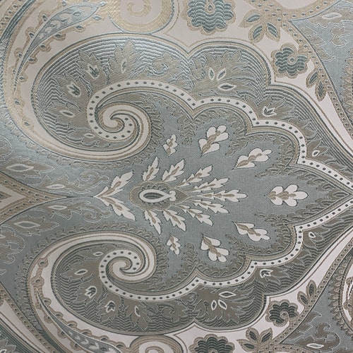 Pastel Blue Damask Upholstery Fabric by the Yard - Etsy