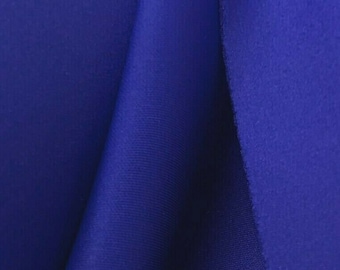 Royal Blue Polyester Scuba Stretch Knit 60 Wide Face - Etsy