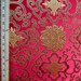 RED GOLD Embroidered Brocade Fabric (60 In.) Sold by the Yard - Etsy