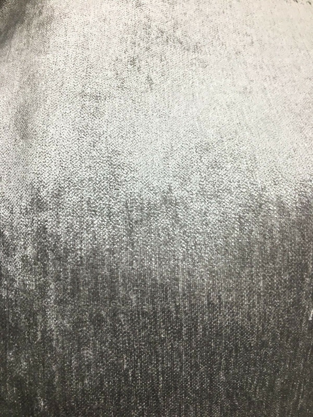 LIGHT GRAY Solid Chenille Velvet Upholstery Drapery Fabric (56 In ...