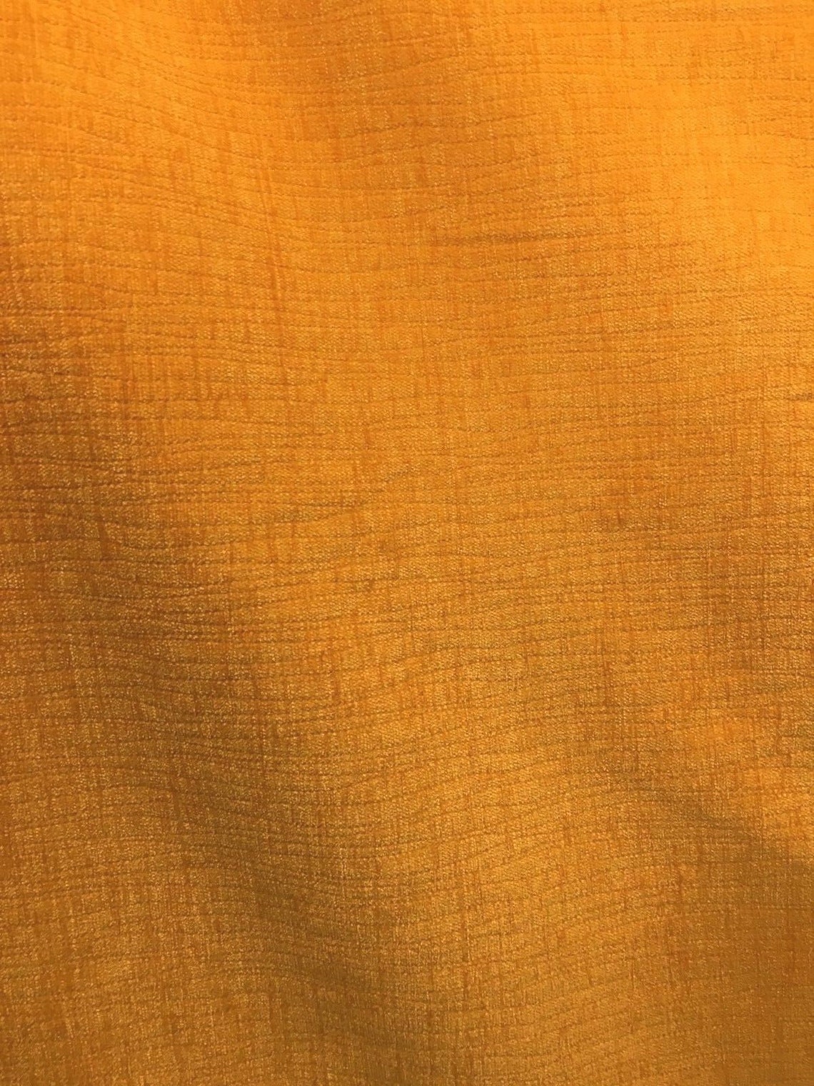ORANGE Embroidered Chenille Velvet Upholstery Fabric (54 In.) Sold by ...