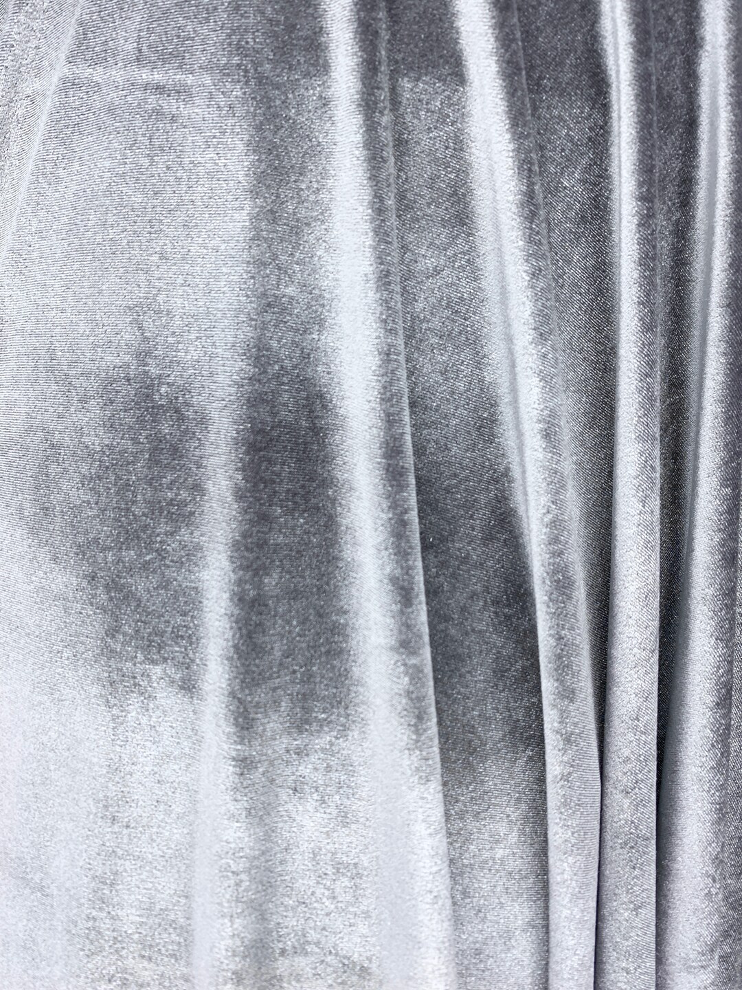 GRAY Polyester Stretch Velvet Fabric 60 In. Sold by the Yard - Etsy