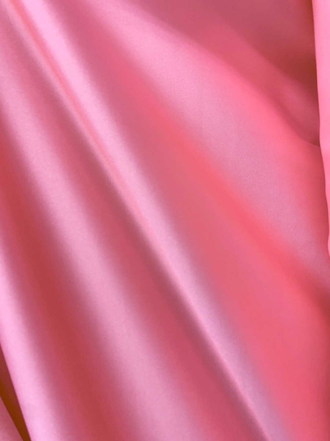 BUBBLEGUM PINK Solid 100% Polyester Mystique Satin Fabric (60 In.) Sold ...