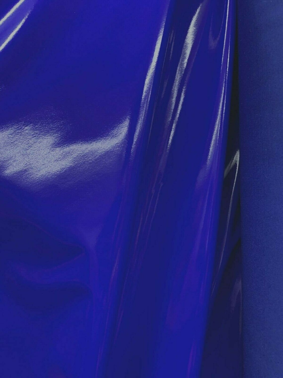 ROYAL BLUE Shiny Glossy PVC Pleather Stretch Fabric 58 In. - Etsy