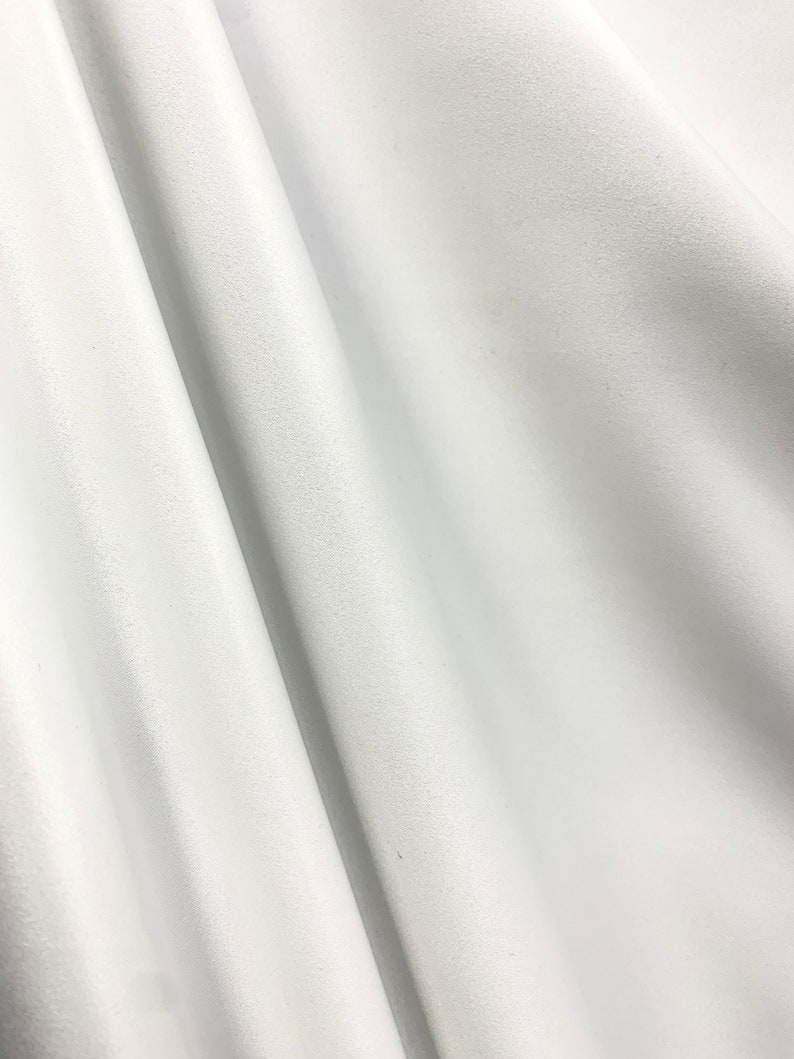 WHITE Solid 100% Polyester Mystique Satin Fabric 60 In. Sold - Etsy