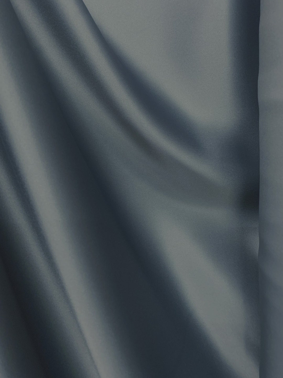 SLATE GRAY Solid 100% Polyester Mystique Satin Fabric (60 In.) Sold by ...