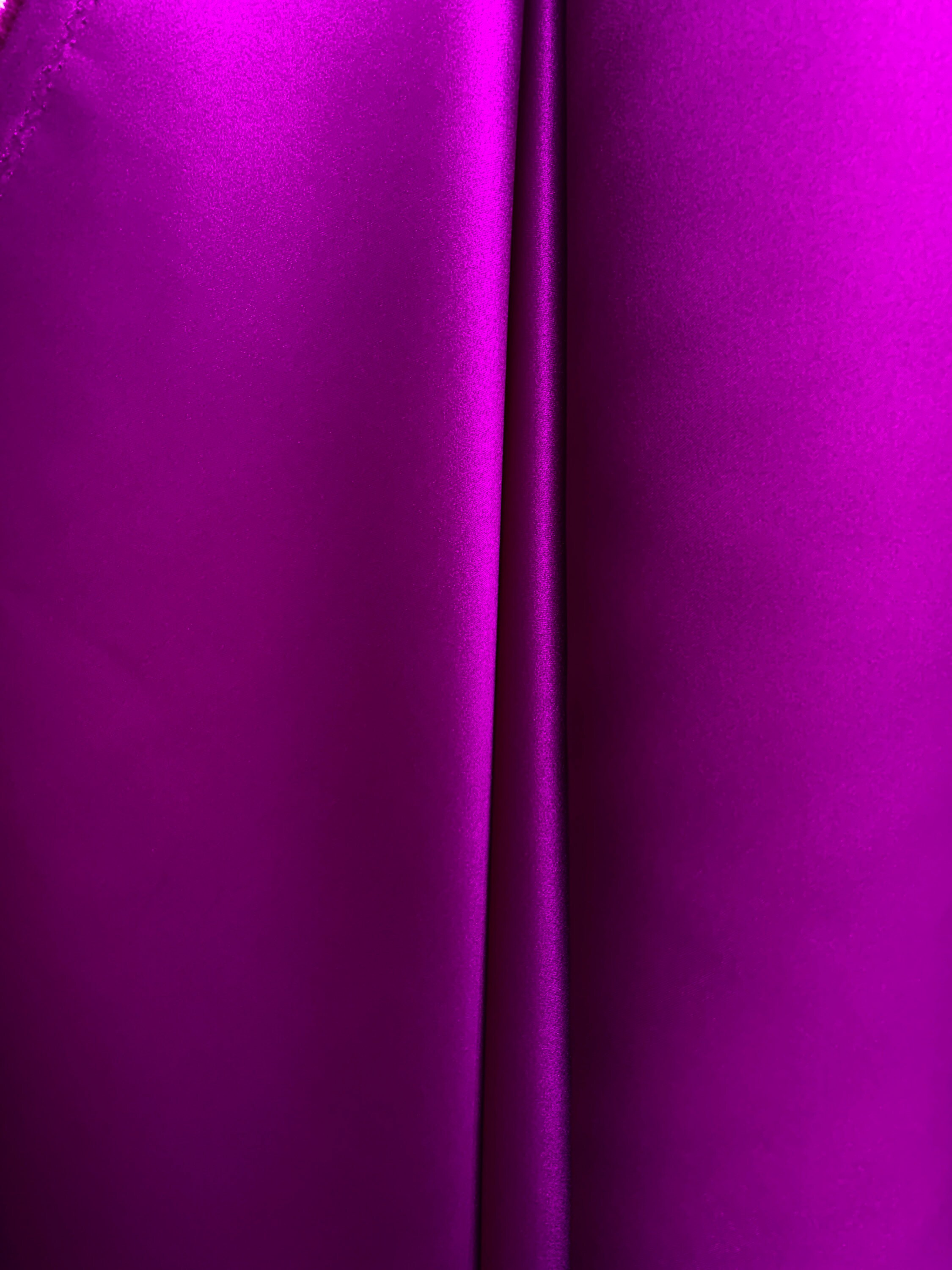 MAGENTA Solid 100% Polyester Mystique Satin Fabric 60 in. | Etsy