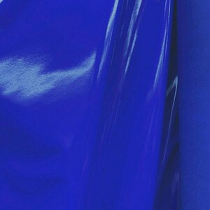 ROYAL BLUE Shiny Glossy PVC Pleather Stretch Fabric (58 In.) Sold by ...