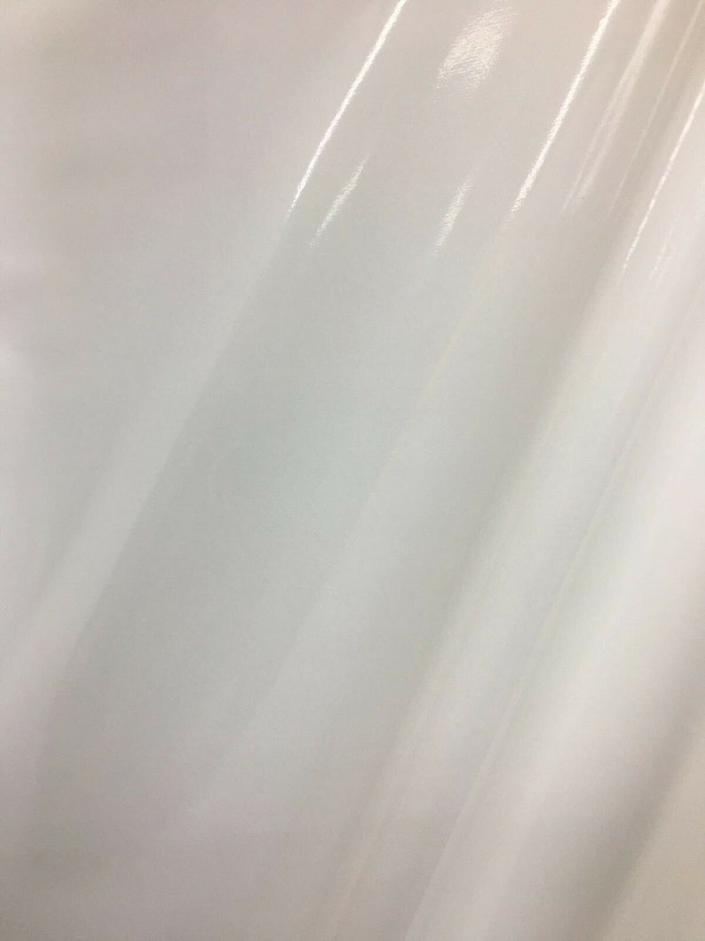 WHITE Shiny Glossy PVC Pleather Stretch Fabric 58 In. Sold - Etsy