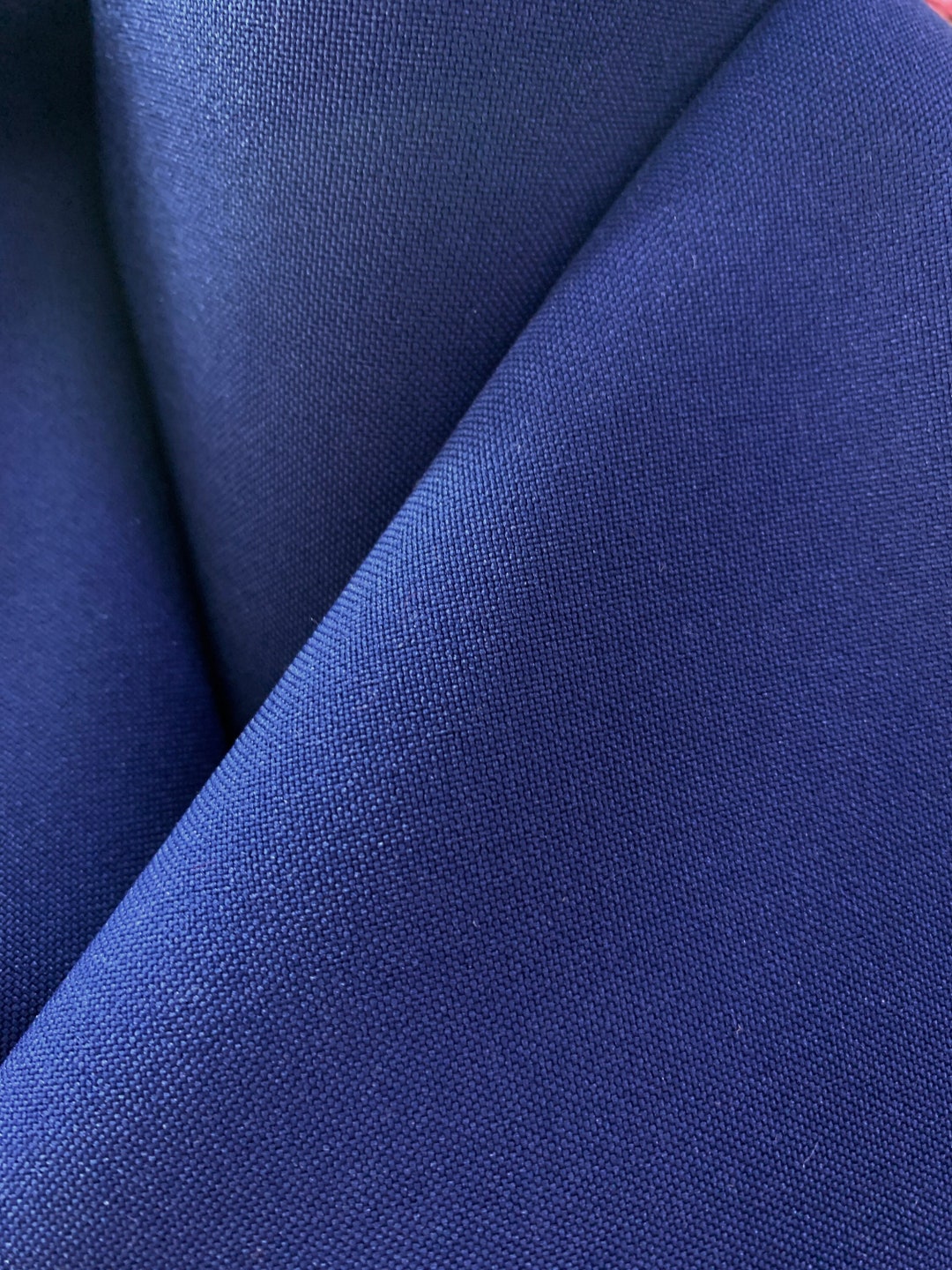 NAVY BLUE 100% Polyester Poplin Fabric (60 In.) Sold by the Yard - Etsy