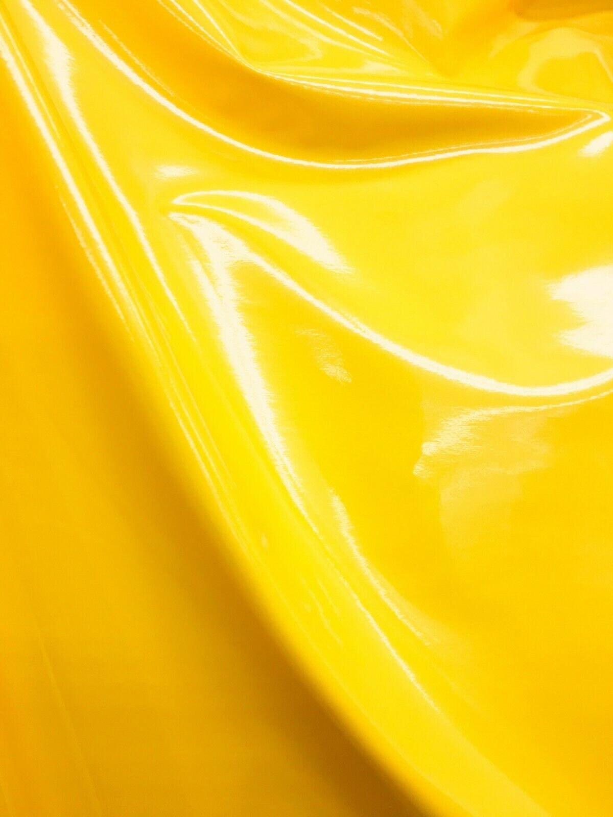 SUNFLOWER YELLOW Shiny Glossy PVC Pleather Stretch Fabric 58 | Etsy