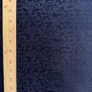 NAVY BLUE Floral Brocade Fabric (60 In.) Sold by the Yard - Etsy