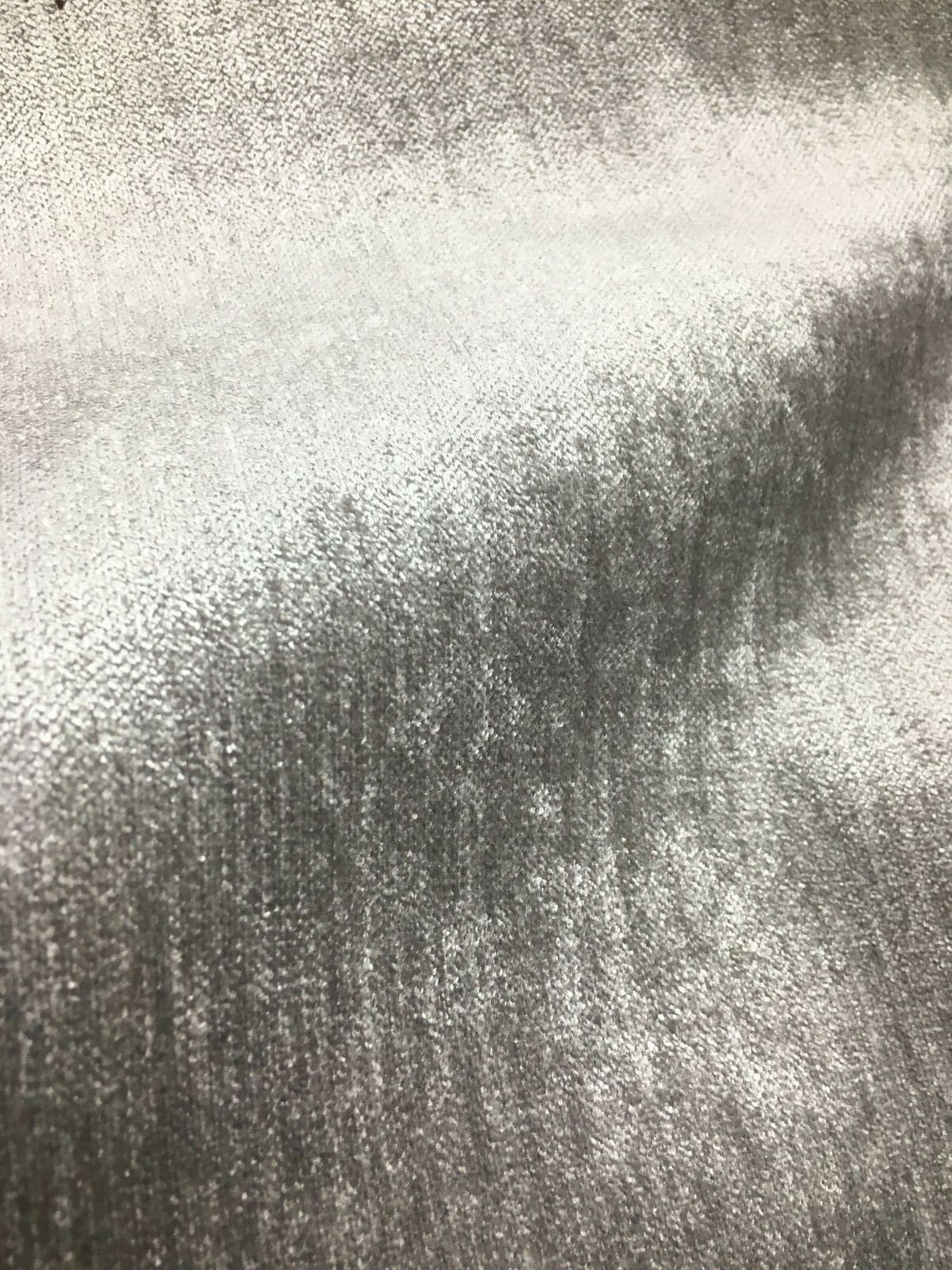 LIGHT GRAY Solid Chenille Velvet Upholstery Drapery Fabric 56 - Etsy
