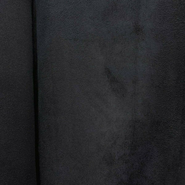 Black Suede Fabric - Etsy