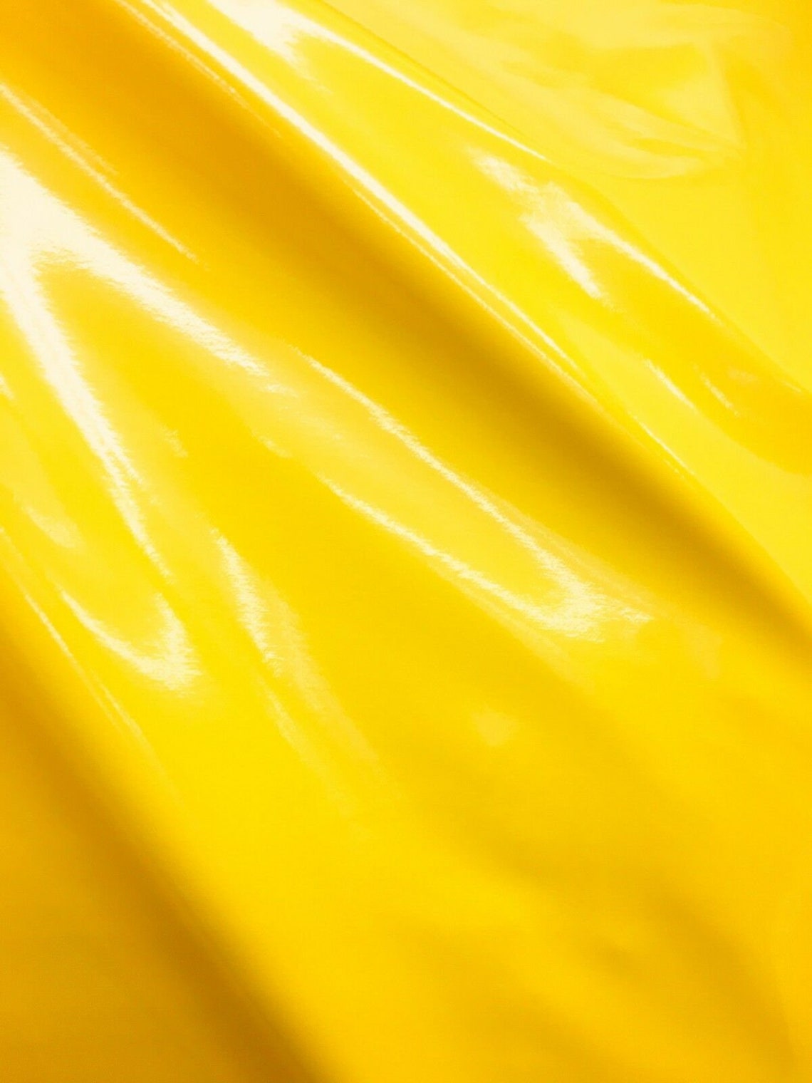 SUNFLOWER YELLOW Shiny Glossy PVC Pleather Stretch Fabric 58 | Etsy