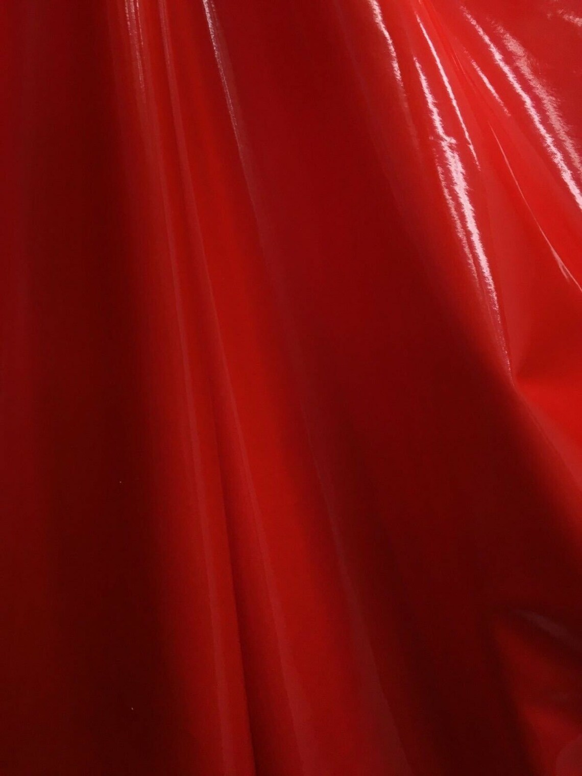 RED Shiny Glossy PVC Pleather Stretch Fabric 58 In. Sold by - Etsy