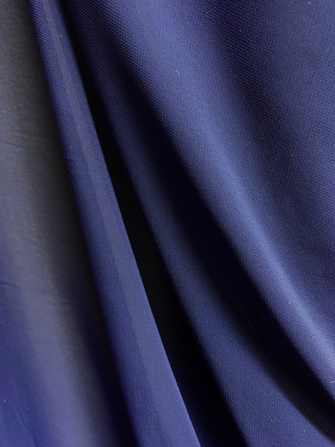 NAVY BLUE Sheer Solid Polyester Chiffon Fabric (60 In.) Sold by the ...