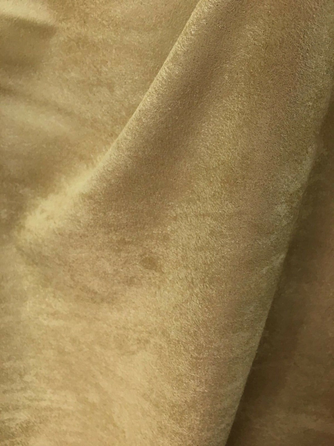 TAN Solid Faux Suede Upholstery Drapery Fabric (54 In.) Sold by the ...