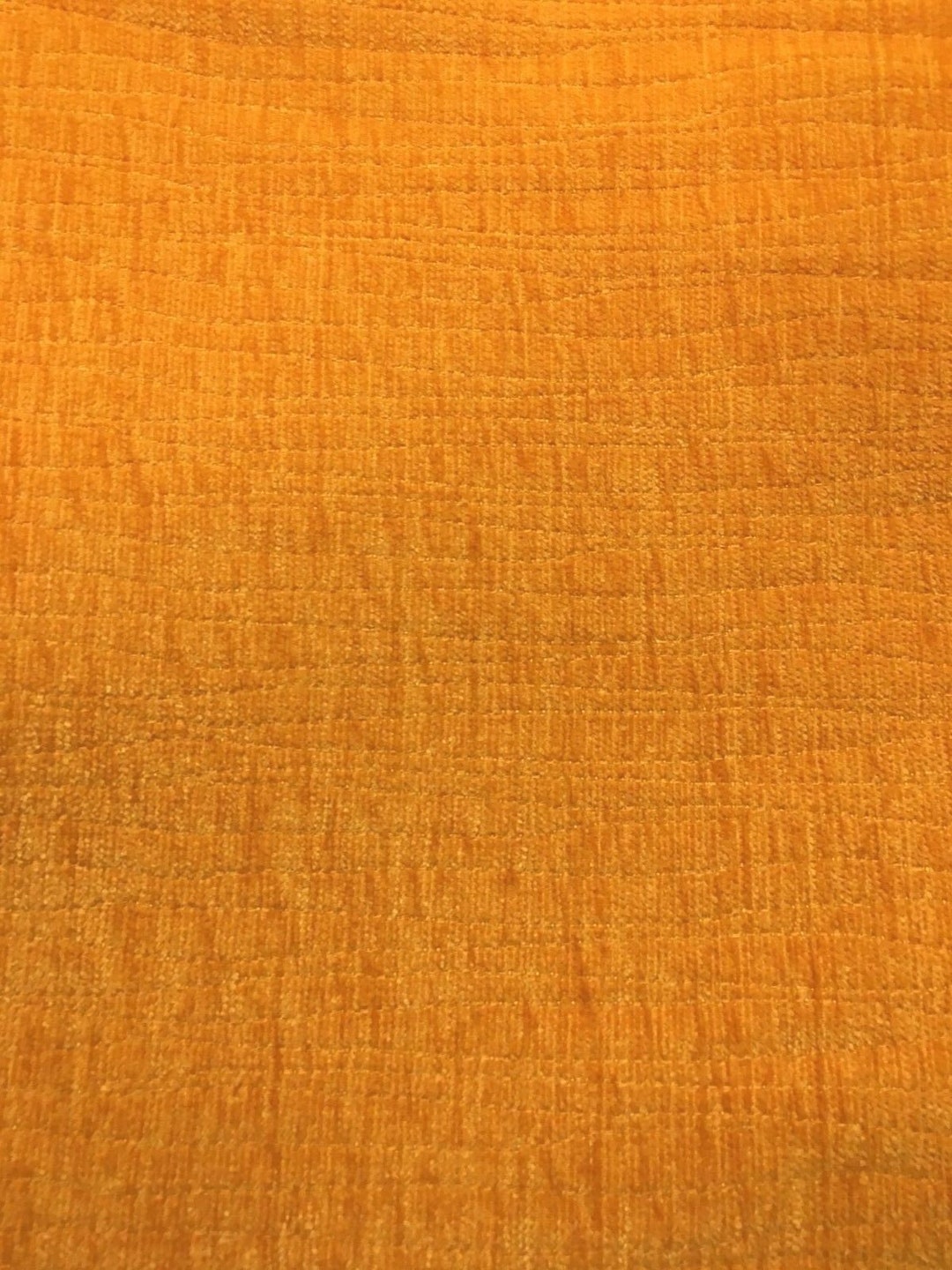ORANGE Embroidered Chenille Velvet Upholstery Fabric (54 In.) Sold by ...