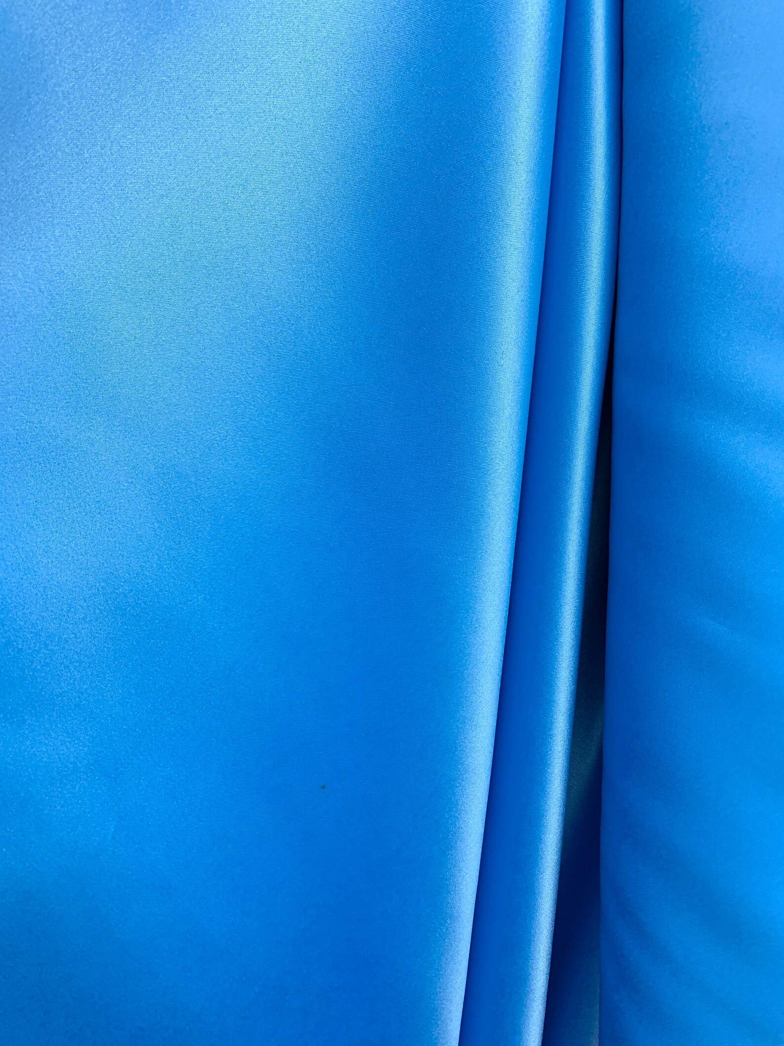 TURQUOISE BLUE Solid 100% Polyester Mystique Satin Fabric 60 | Etsy