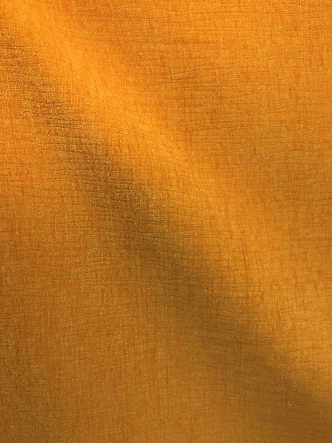 ORANGE Embroidered Chenille Velvet Upholstery Fabric (54 In.) Sold by ...