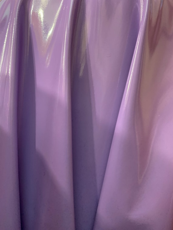 LAVENDER Shiny Glossy PVC Pleather Stretch Fabric 58 In. Sold by the Yard Etsy