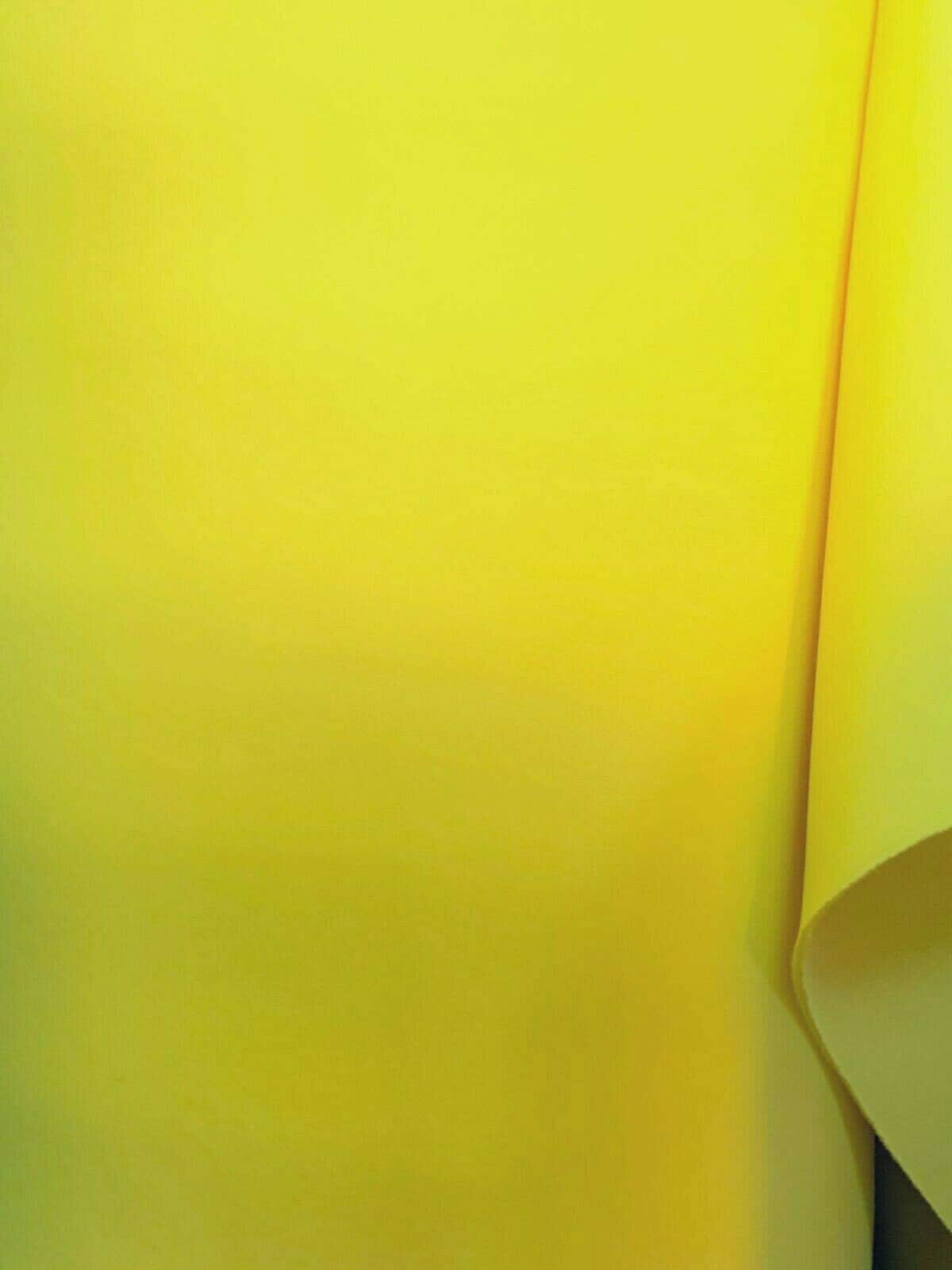 YELLOW Neoprene Scuba Knit Fabric Polyester Spandex 58 in. | Etsy