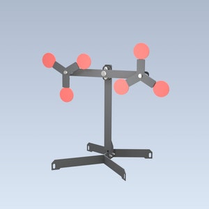 Texas Star / Propeller / Spinning Plate Rack - 4 Target Designs - DXF ...