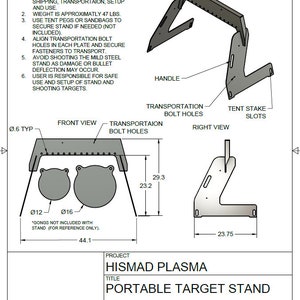 Target Gong Stand - DXF Files - Portable - Digital Download - Etsy Canada