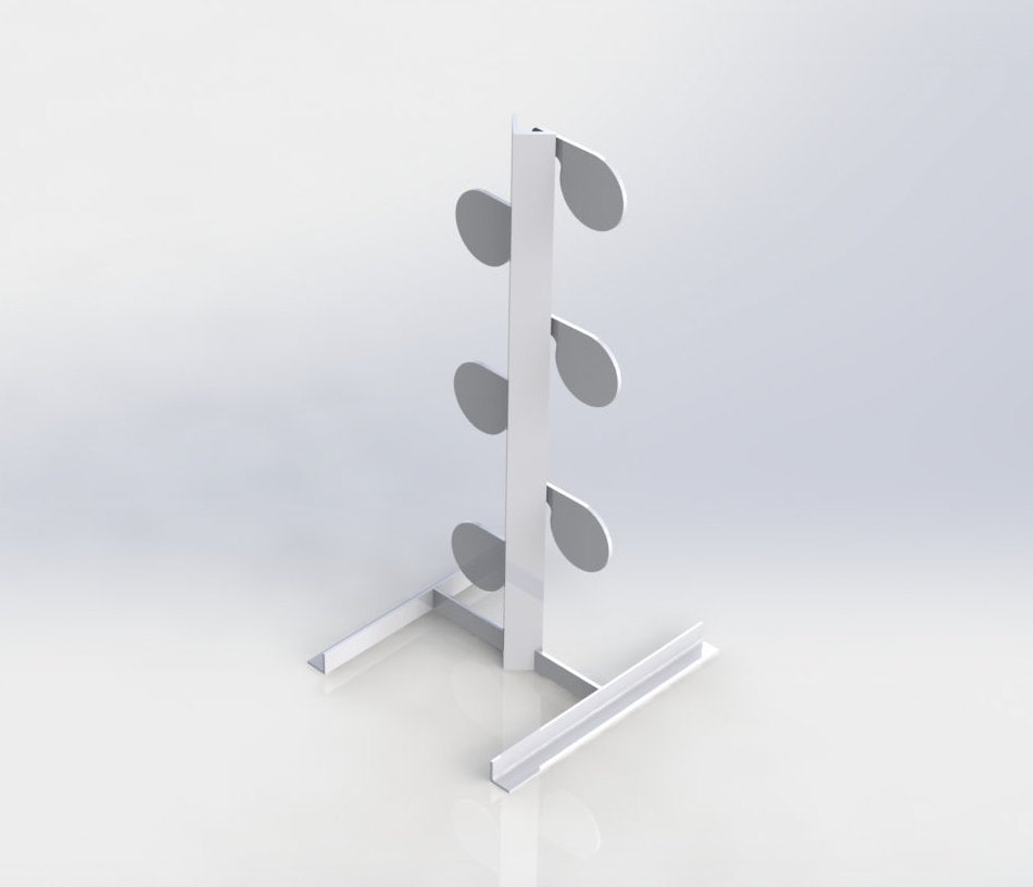 6" Angle Iron Dueling Tree Target - DXF Files - Fabrication Drawings ...