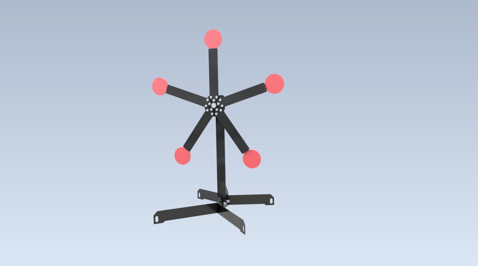 Texas Star / Propeller / Spinning Plate Rack - 4 Target Designs - DXF ...