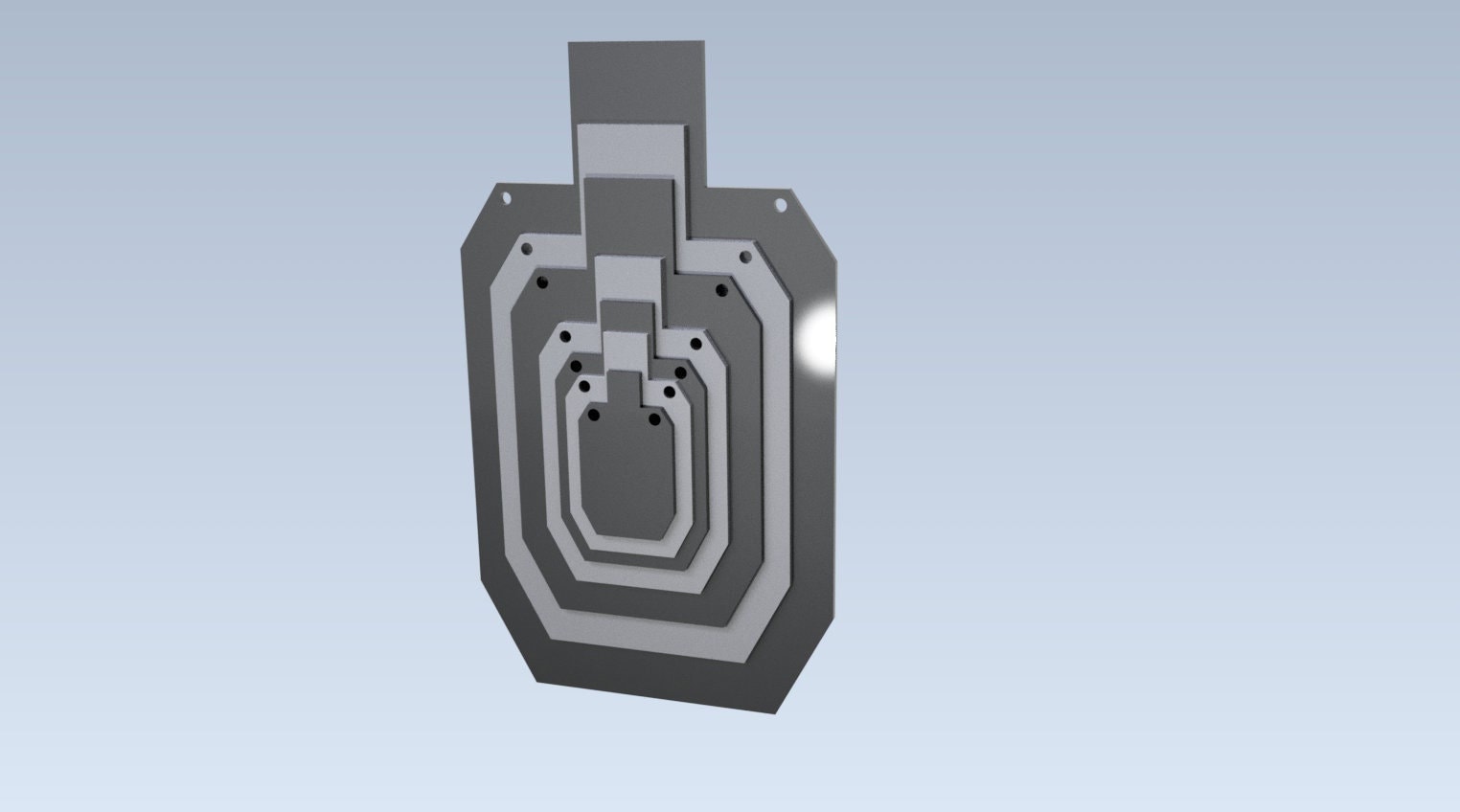 Silhouette Target DXF Files - 7 Sizes C/w Etching Layer - IDPA Style - Etsy