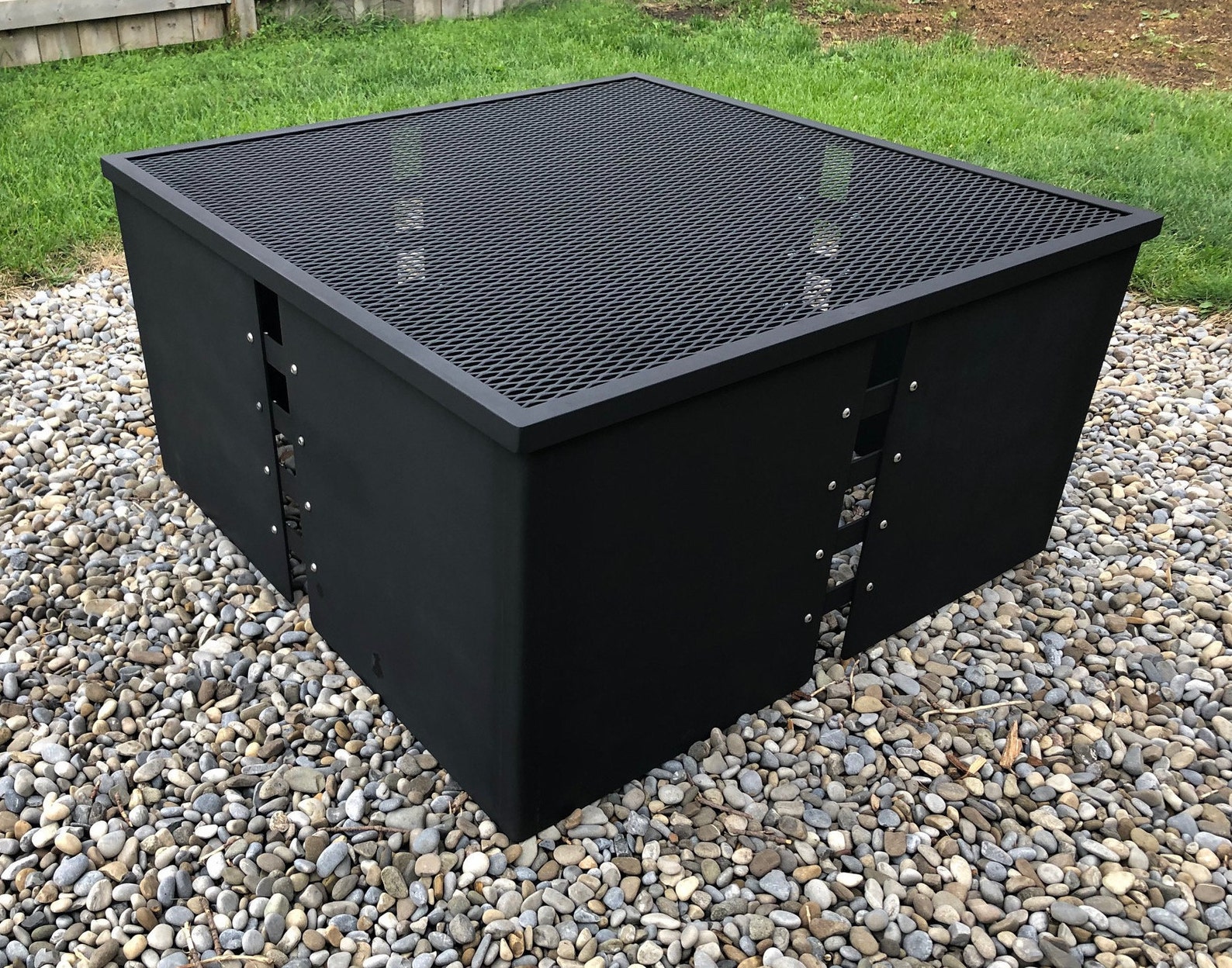 Square Fire Pit + Screen - Multiple Sizes - DXF Files - Requires Press ...