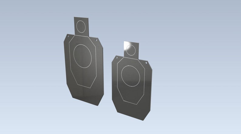 Silhouette Target DXF Files - 7 Sizes C/w Etching Layer - IDPA Style - Etsy