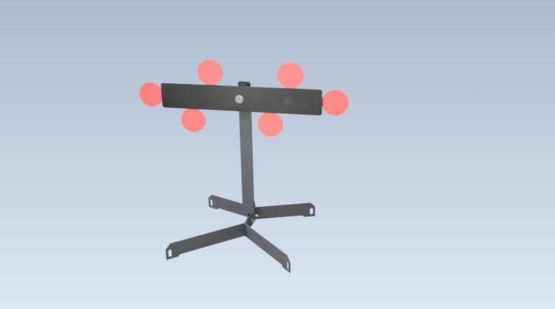 Texas Star / Propeller / Spinning Plate Rack - 4 Target Designs - DXF ...