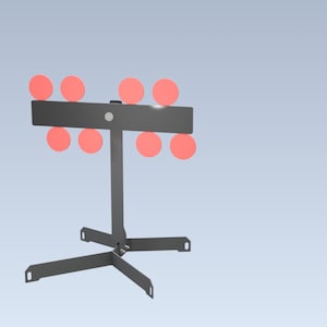 Texas Star / Propeller / Spinning Plate Rack - 4 Target Designs - DXF ...