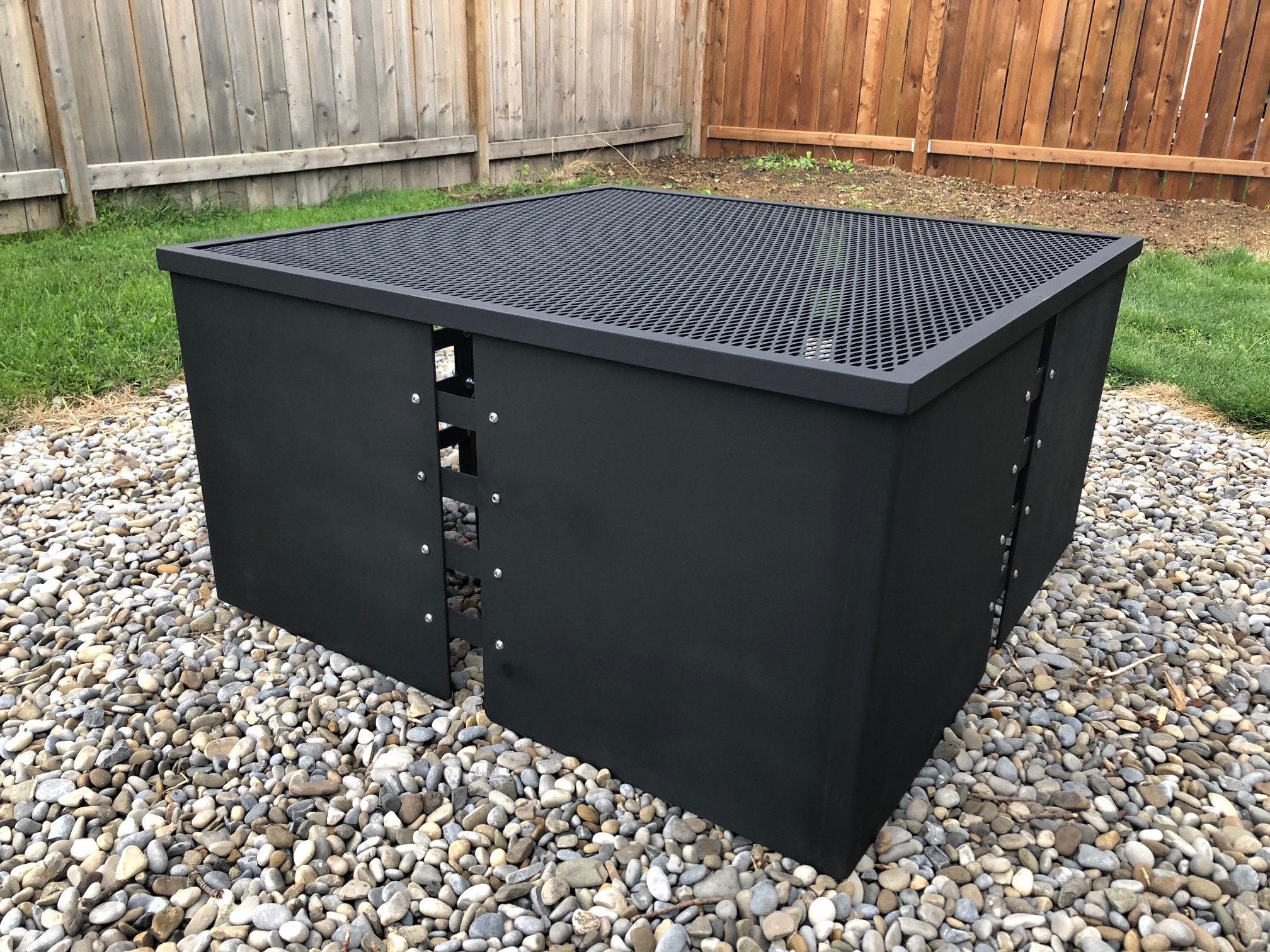 Square Fire Pit + Screen - Multiple Sizes - DXF Files - Requires Press ...