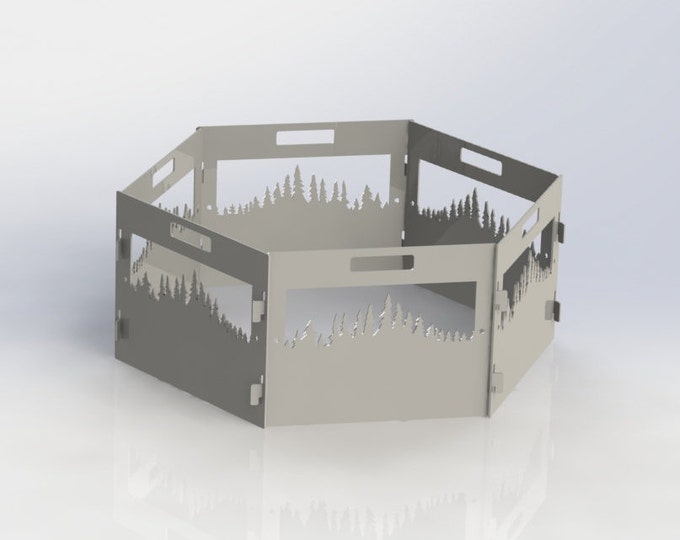 Triangle Fire Pit DXF- 2 Designs - Firepit CNC - Etsy Canada