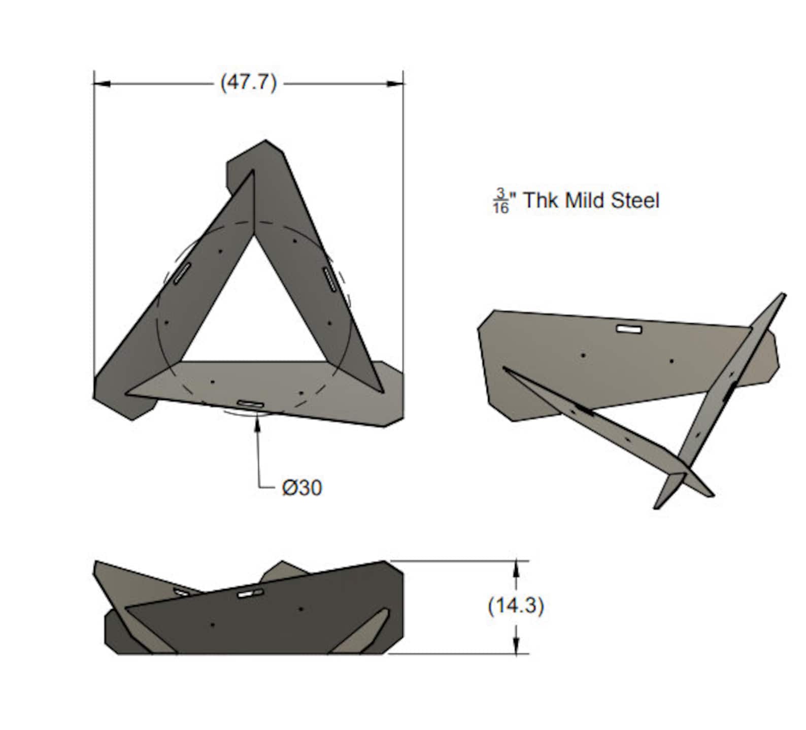 Triangle Fire Pit DXF- 2 Designs - Firepit CNC - Etsy