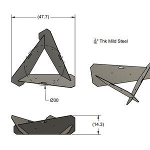 Triangle Fire Pit DXF- 2 Designs - Firepit CNC - Etsy