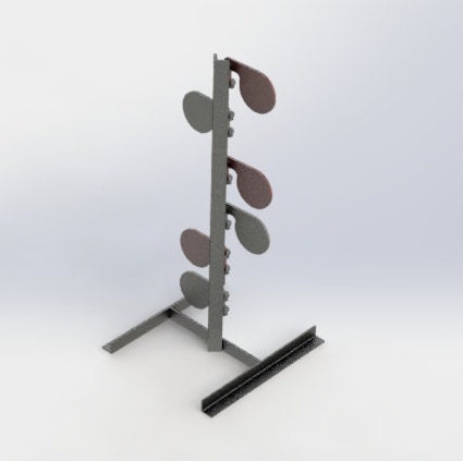 6" Angle Iron Dueling Tree Target - DXF Files - Fabrication Drawings ...