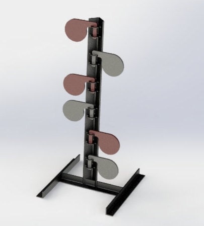 6" Angle Iron Dueling Tree Target - DXF Files - Fabrication Drawings ...