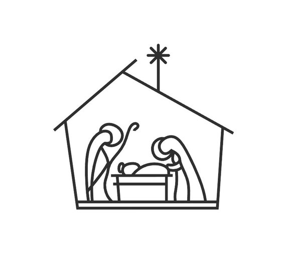 Wire Nativity Scene DXF SVG Files Multiple Variations - Etsy