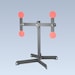 Texas Star / Propeller / Spinning Plate Rack - 4 Target Designs - DXF ...